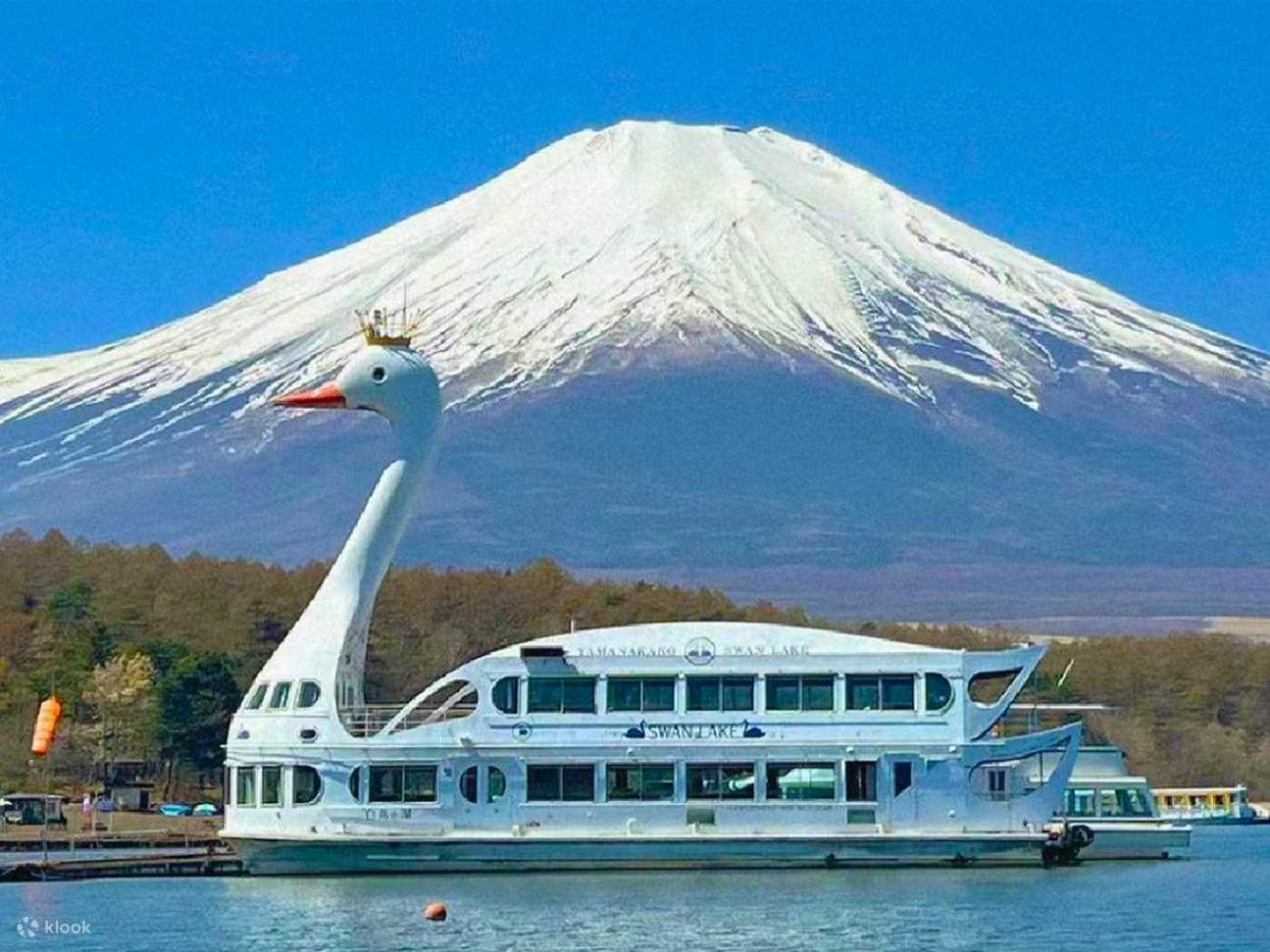 [Tur Perahu Angsa Gunung Fuji atau Pemandian Air Panas] Naik perahu ...